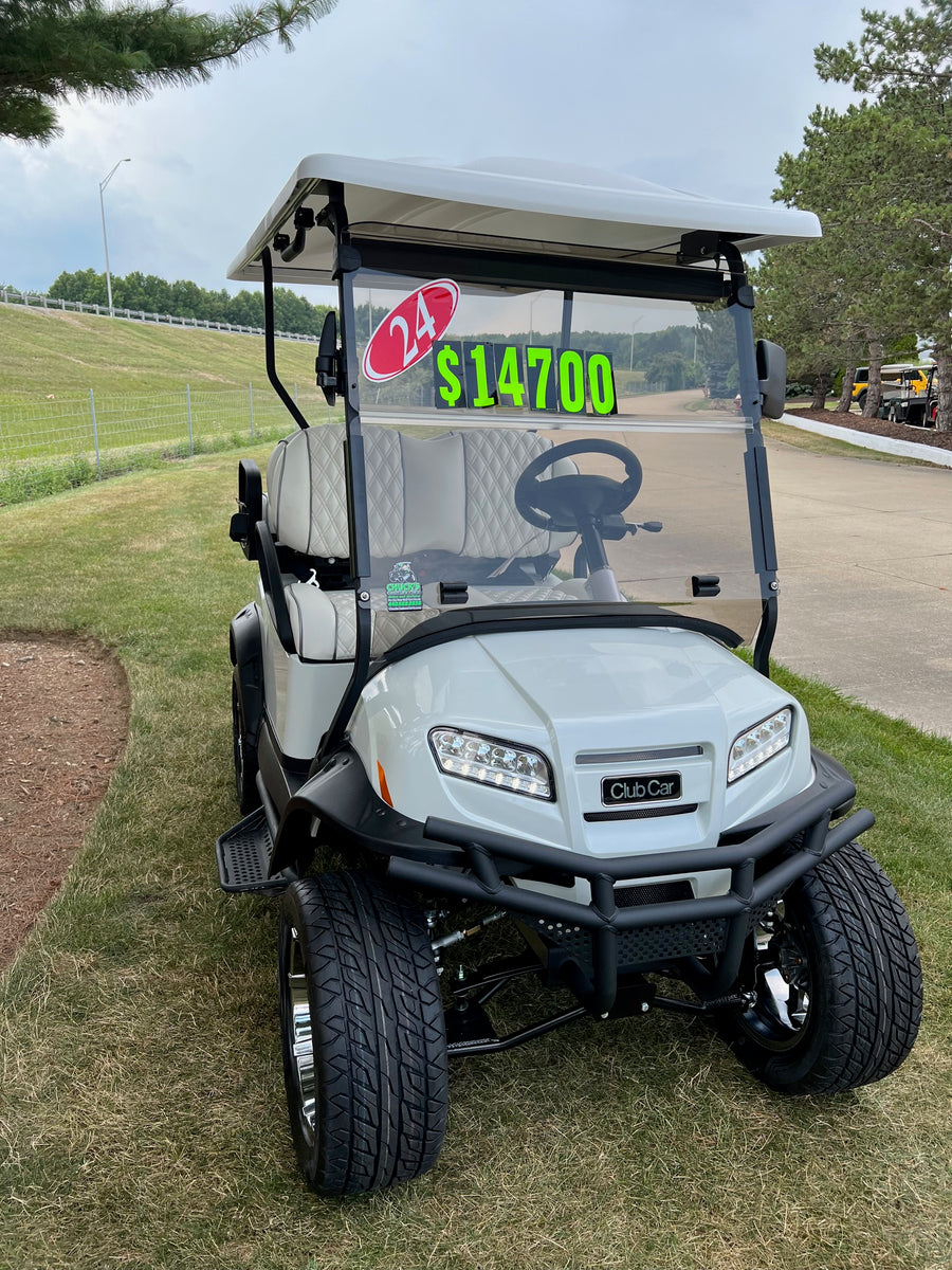 2024 Club Car Lifted White Onward Gas Four Passenger Glacier White Gol ...