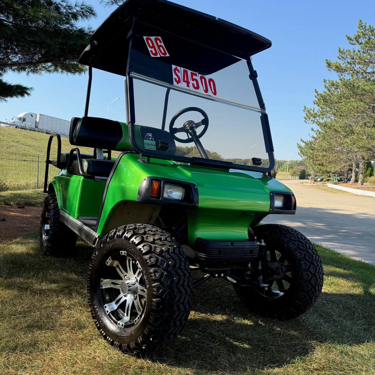 Club Car DS Lifted Four Seater Electric Golf Cart – Chuck's Custom ...