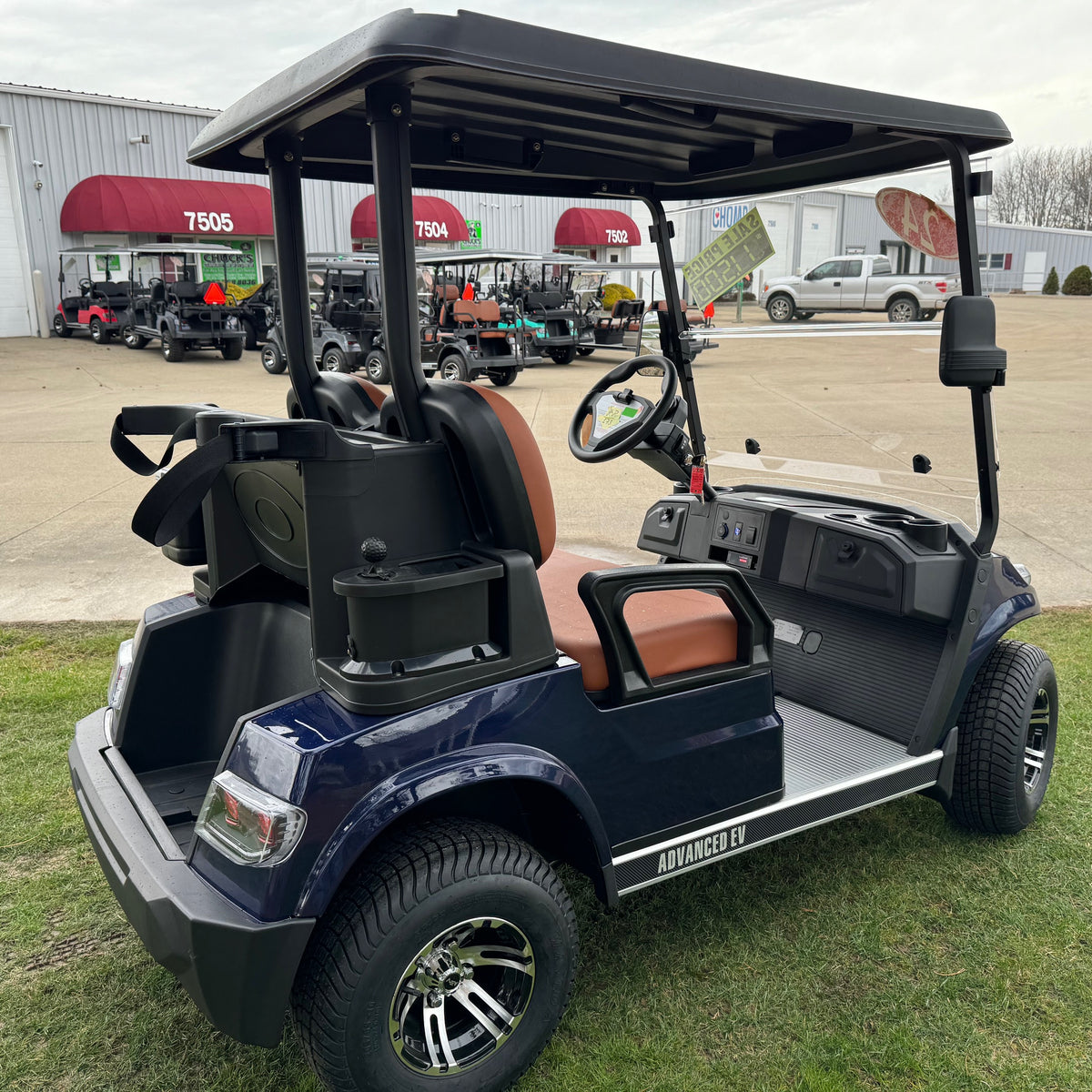 Advanced Ev Advent 2 Passenger Golfer Lithium Electric Golf Cart ...