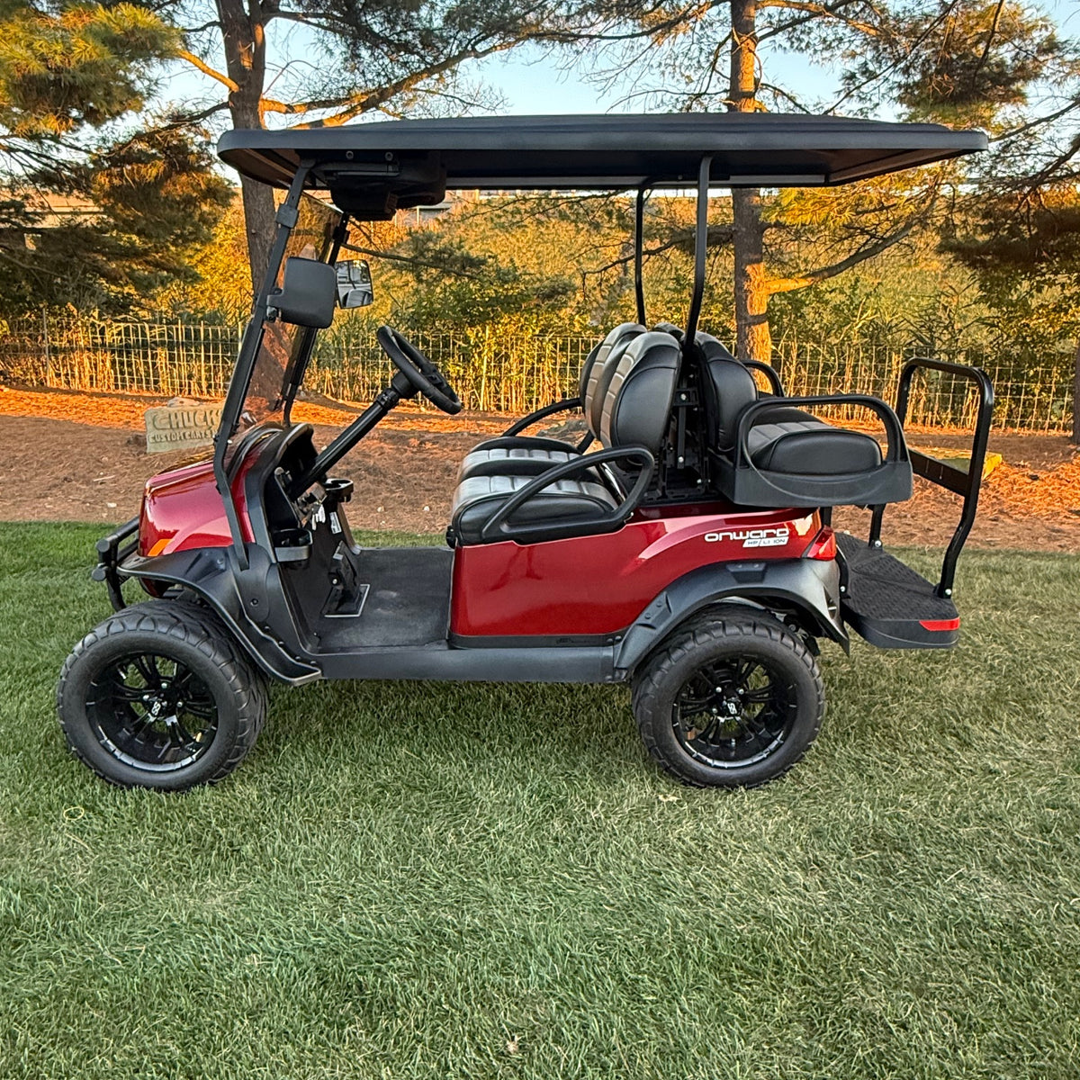 2020 Club Car Onward Hp Candy Red Lithium Electric Four Passenger ...