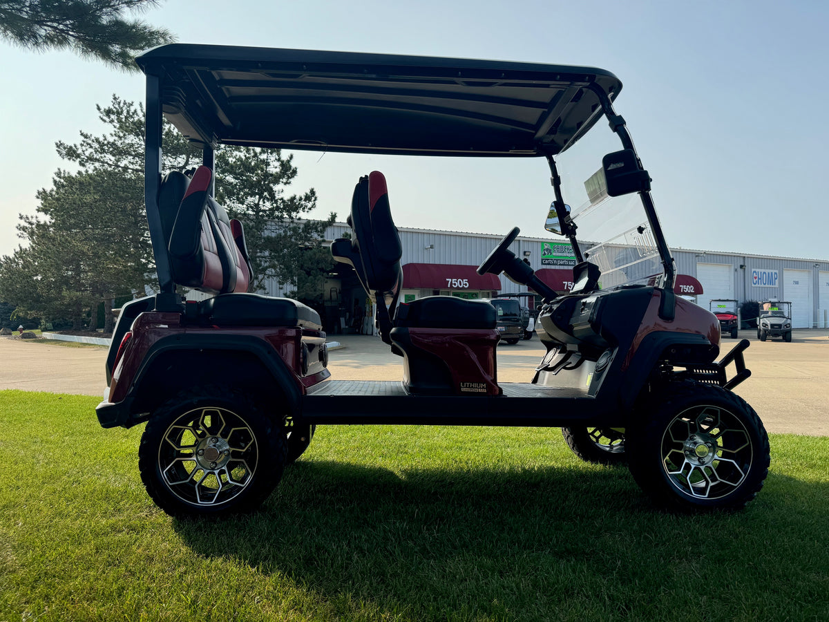 2025 Evolution Red D5 Maverick Lsv Lithium Electric Four Seater Forwar ...