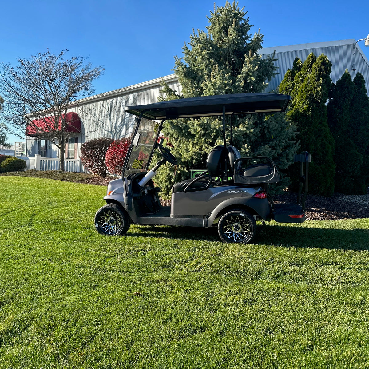2023 Club Car Onward Gas 4 Passenger Platinum Silver Metallic Golf Car ...